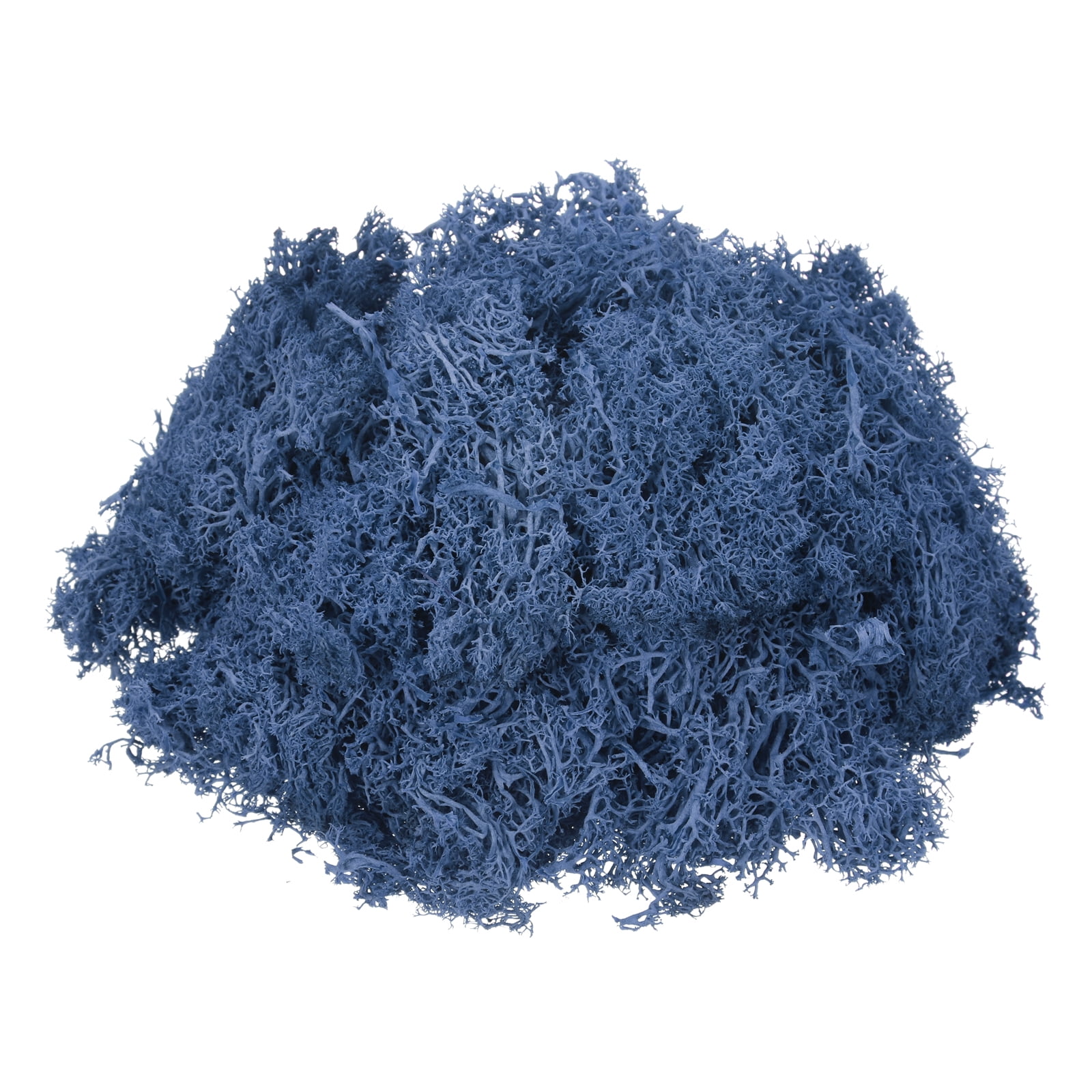 Uxcell 3oz Preserved Reindeer Moss Dark Blue Decorative Artificial Fake ...