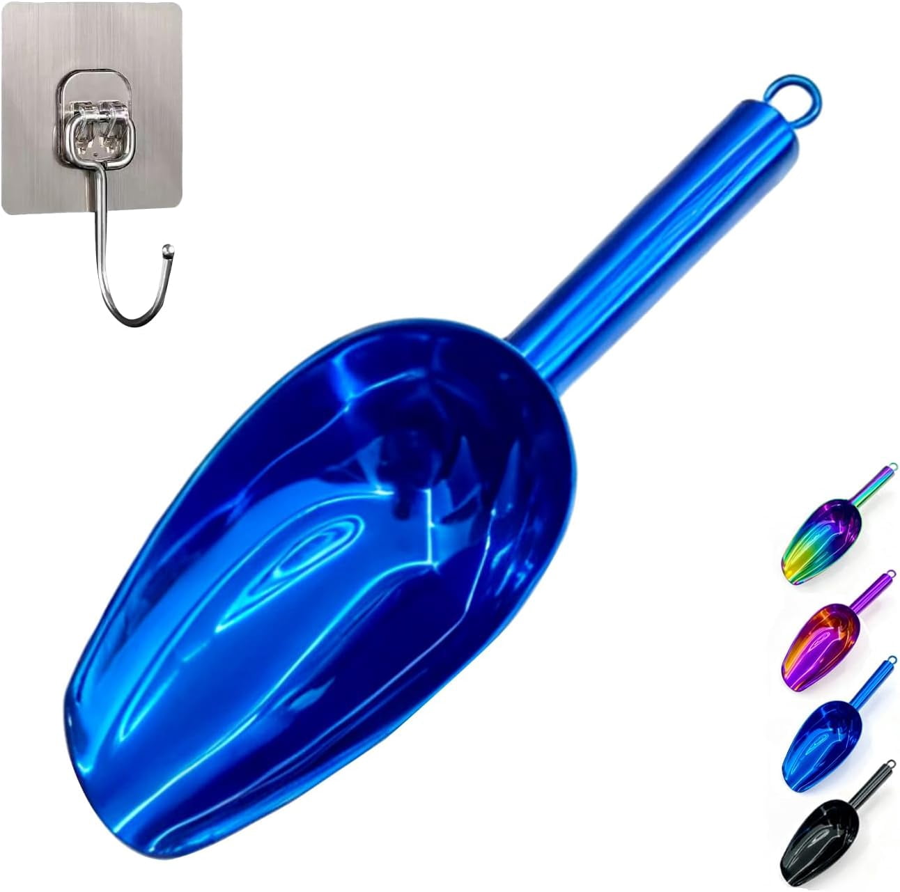 3oz Stainless Steel Ice Scoop for Freezer，Kitchen Ice Scooper for Ice ...