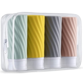 Travel Bottles in Clear 3.4 Oz TSA-Approved Travel Containers