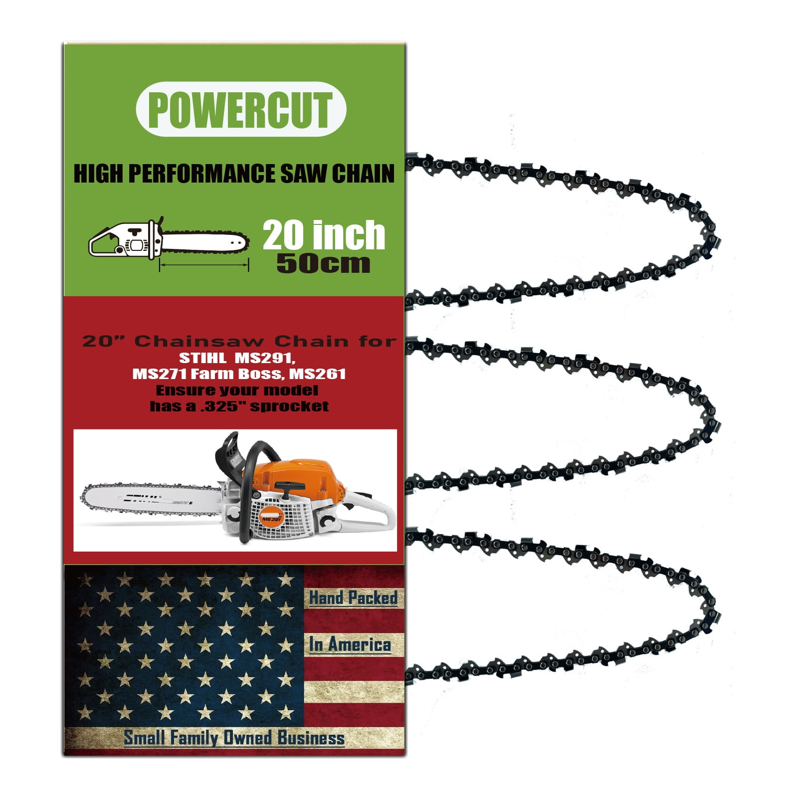 3pack 20 Inch Chainsaw Chain Fits Stihl 024*, 024 Super*, 026*, 026 Pro ...