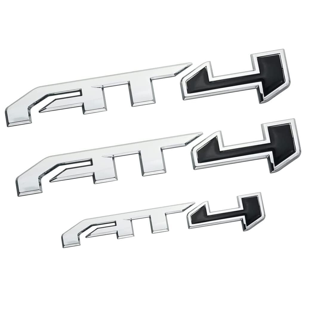 3pack 2019-2025 AT4 Emblems Sierra 3D Badge NamePlate Decal with Strong ...