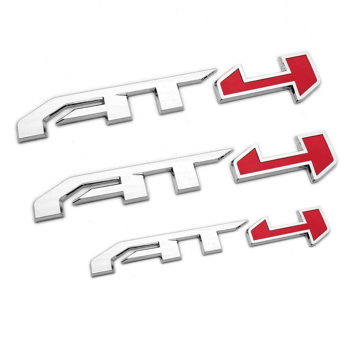 3pack 2019-2025 AT4 Emblems Sierra 3D Badge NamePlate Decal with Strong ...