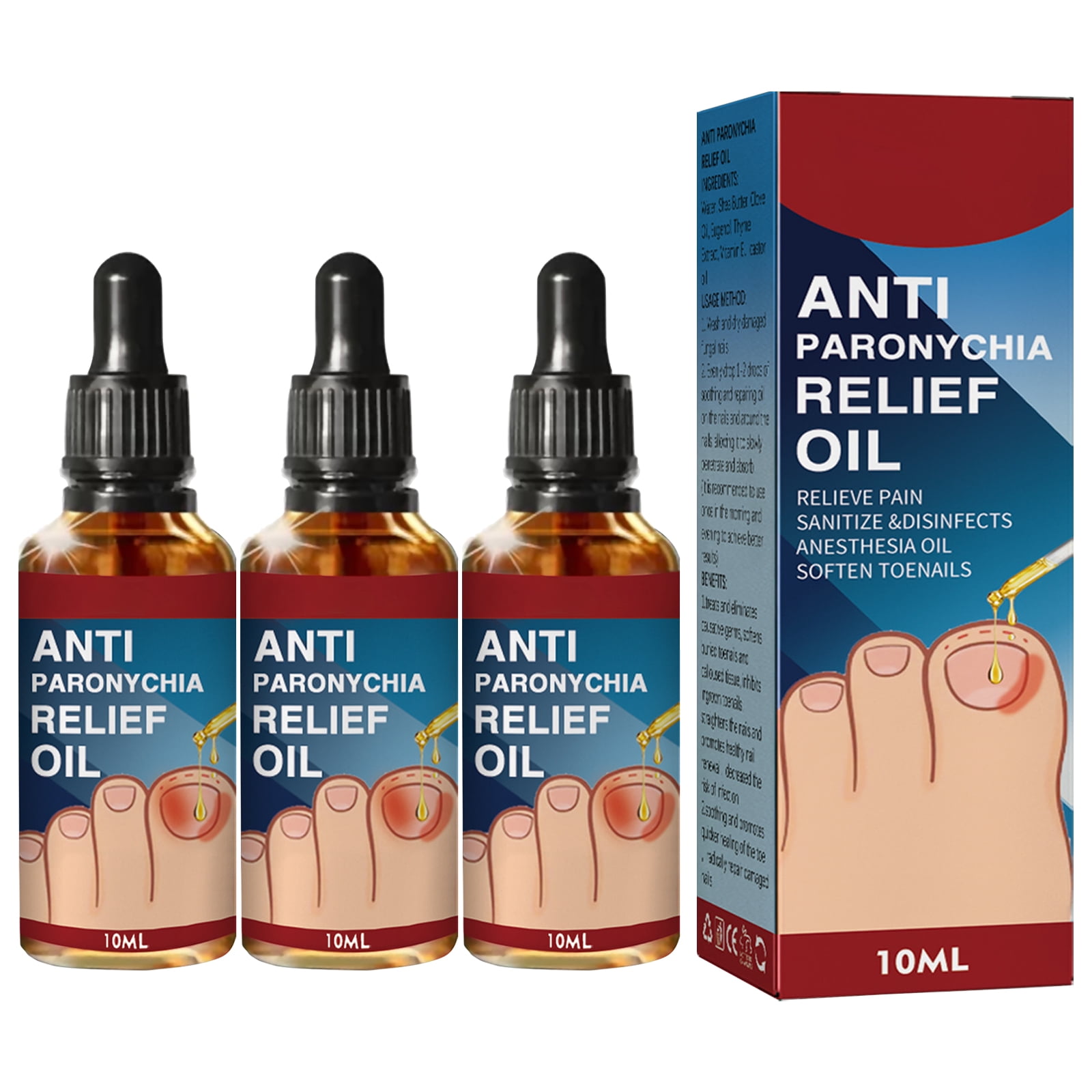 3pack Anti Paronychia Relief Oil Soft Armor Bright Nail Repair Ingrown ...