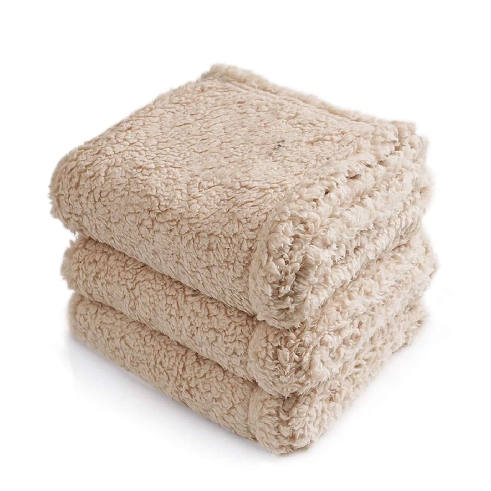 3pack Calming Blankets Fluffy Premium Fleece Pet Blanket Soft Sherpa ...