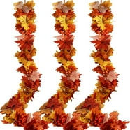Etereauty Leaves Maple Autumn Fall Leaf Fake Artificial Decoration ...