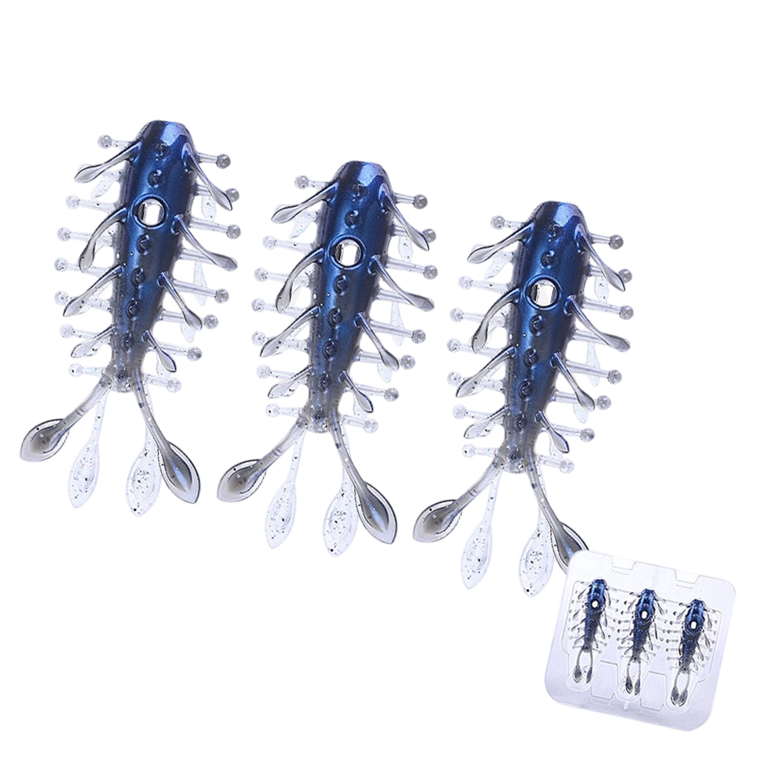 3pack Floating Hollows Sea Cucumber Lures High Elasticity Artificial ...