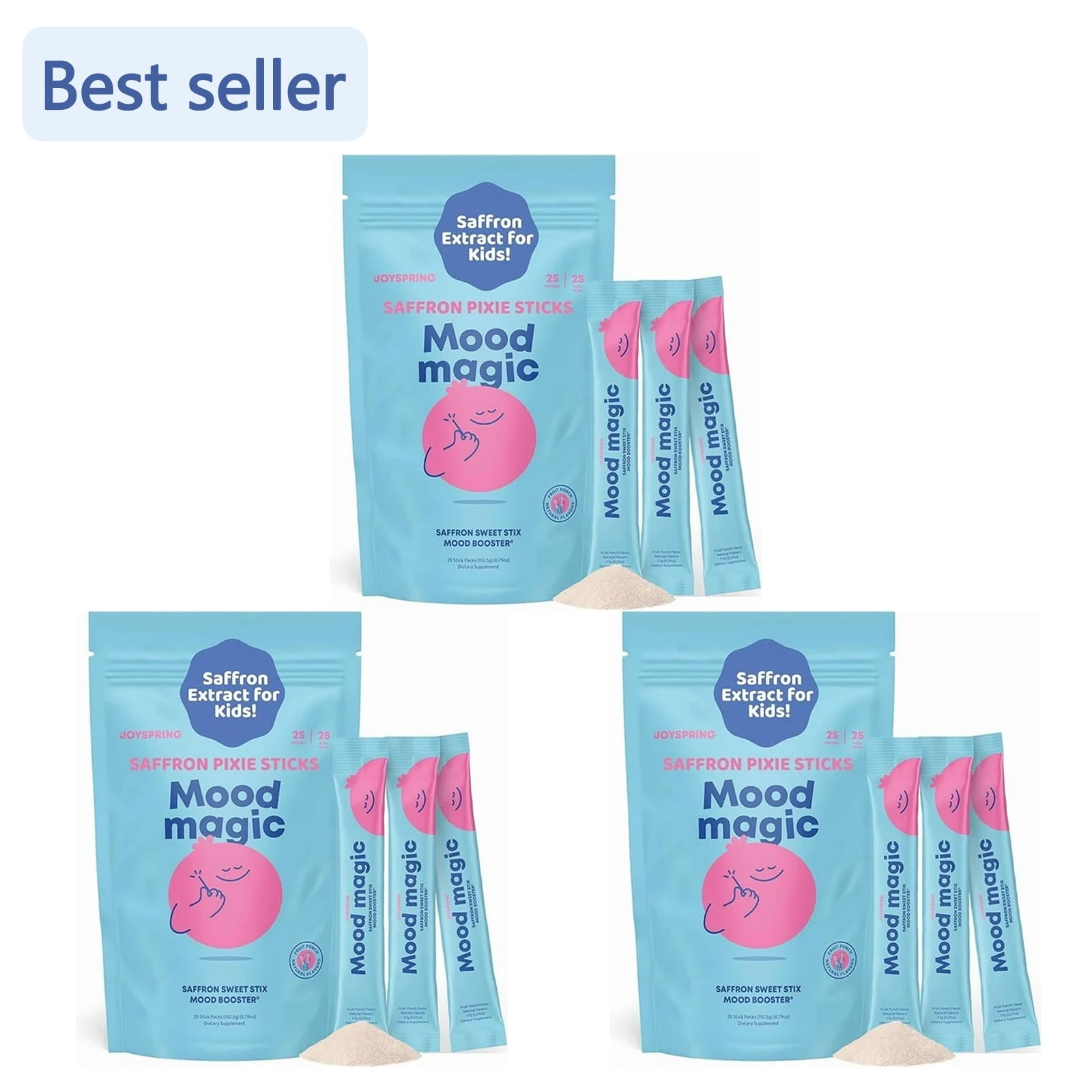 3pack Joy Spring Pixie Sticks with Saffron for Kids | Mood Balance ...