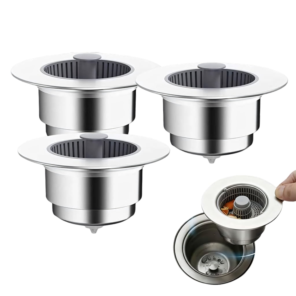 3pack Quickly Release Kitchen Sink Drain Cover Popup Sink Drain ...