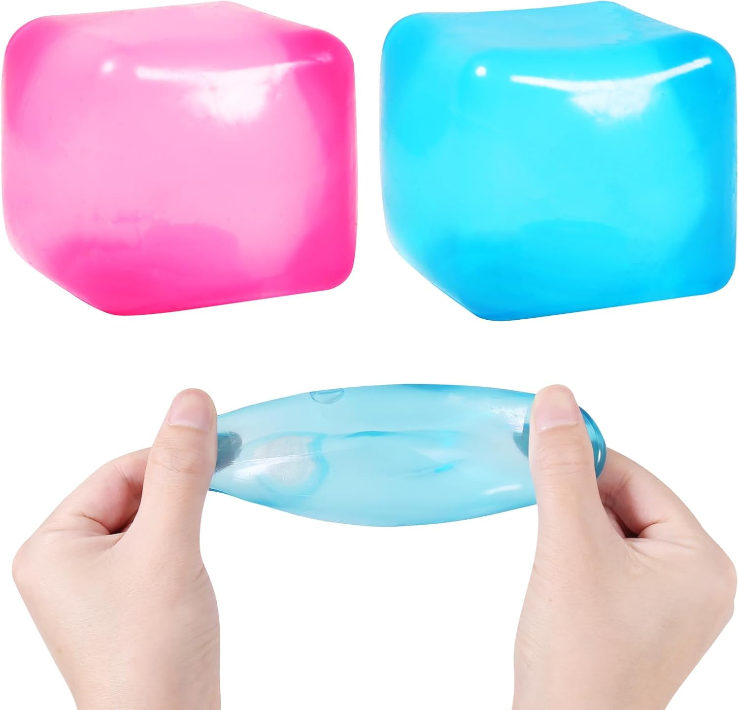 3pack Stress Cube Squishy Stress Balls for Kids Ice Cubes Squishy for ...
