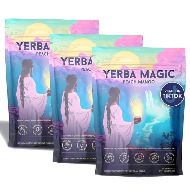 3pack Yerba Mate Instant Tea Powder, 3-in-1 Super Drink | Yerba Magic ...