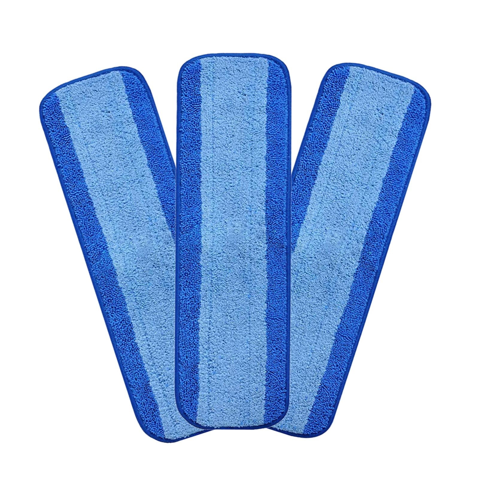 3packs Microfiber Mop Cleaning Pad Pad Dry And Wet Use Flat Mop Cloth ...