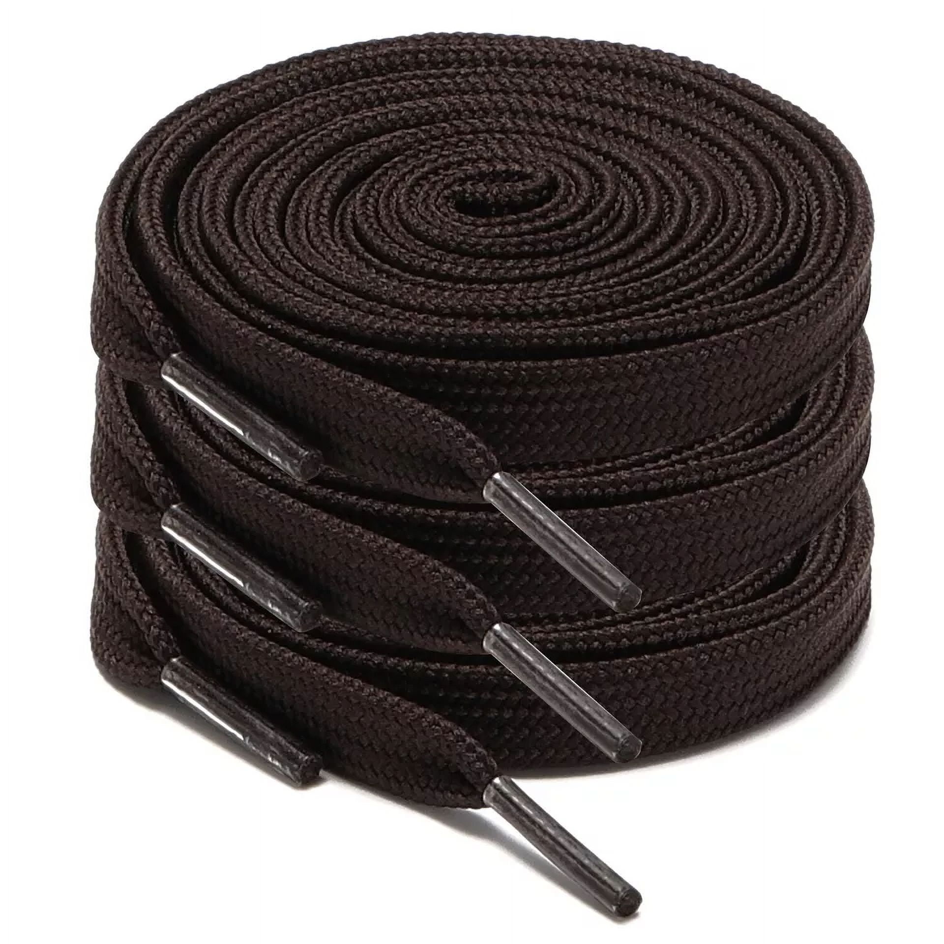 3pair 3/8" Double Layer Flat Athletic Shoe Laces Strings for Sneakers ...