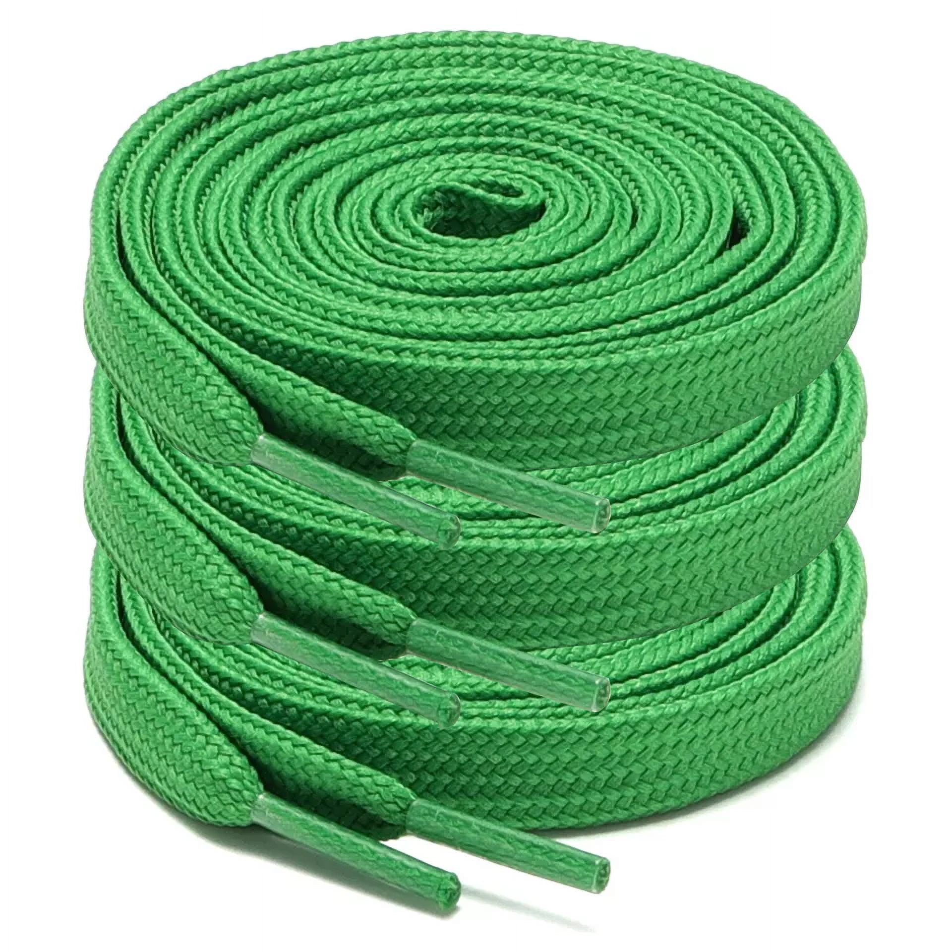 3pair 3/8" Double Layer Flat Athletic Shoe Laces Strings for Sneakers ...