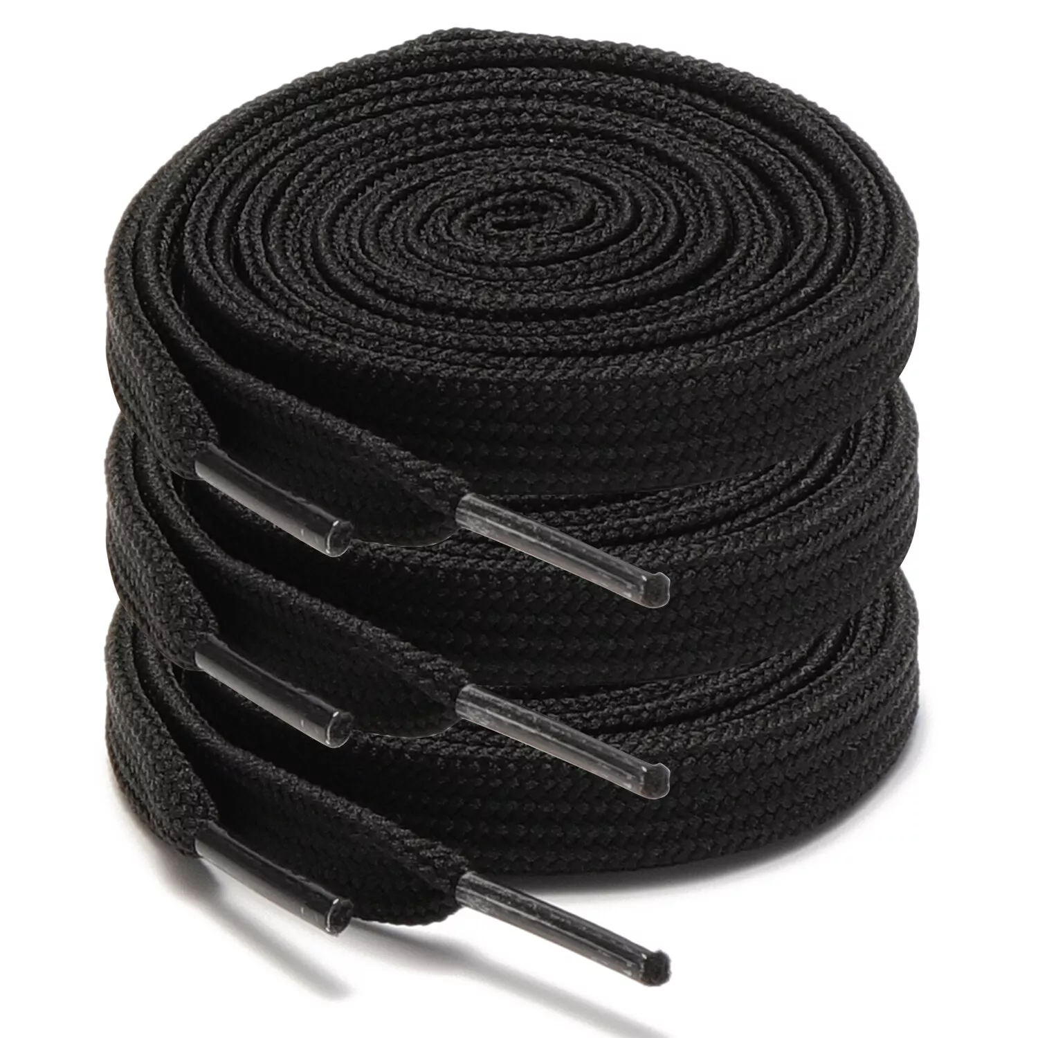 3pair 3/8" Double Layer Flat Athletic Shoe Laces Strings for Sneakers ...