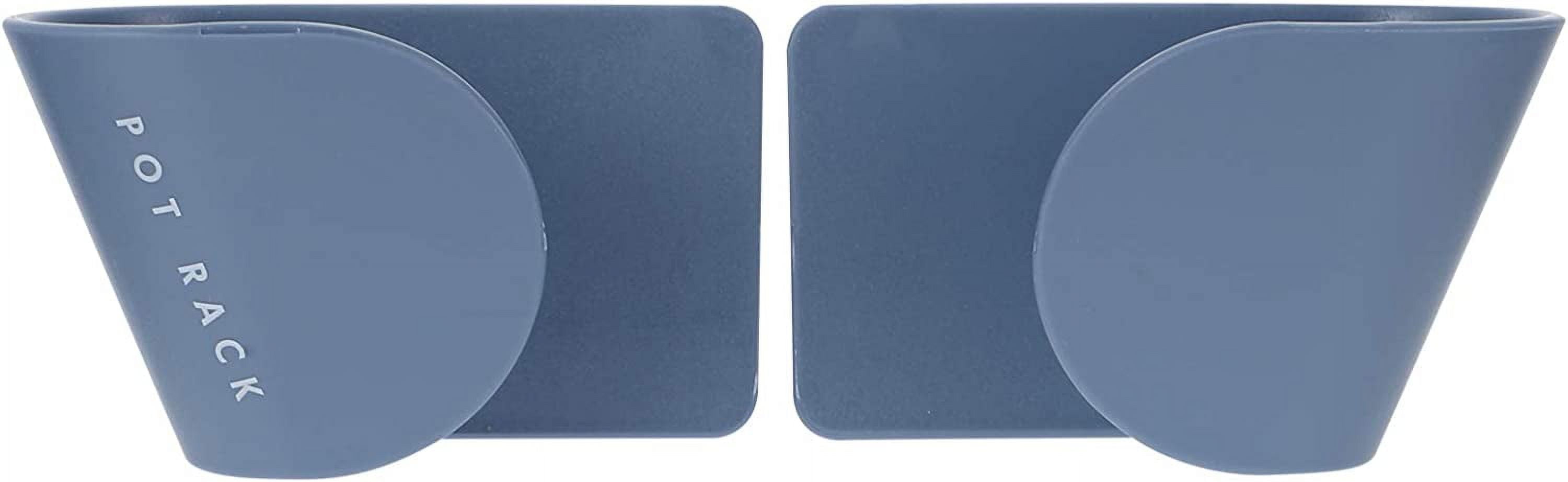 3pairs Hanger Mount Cabinet Blue Holders Self Wall- Racks Door for Pot ...