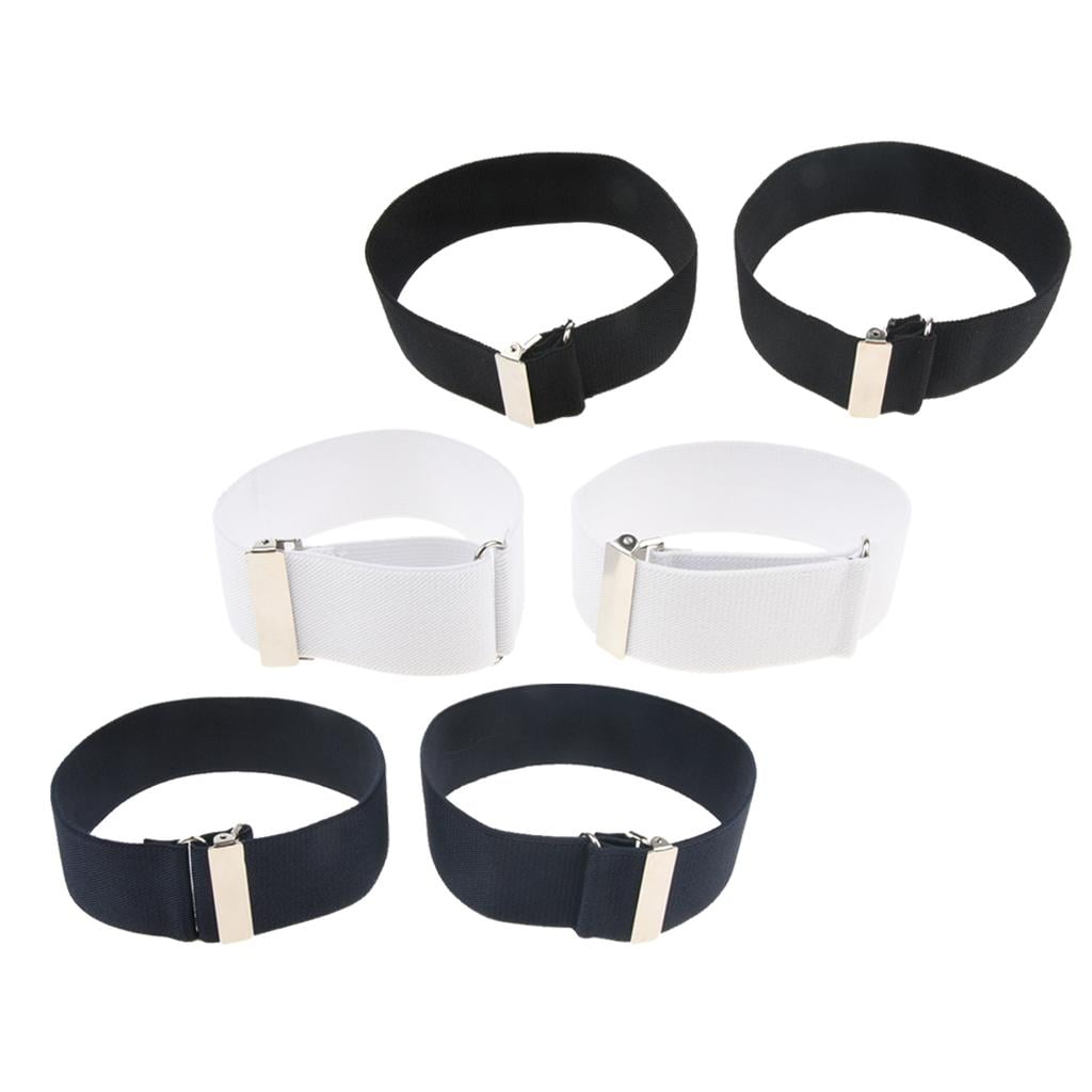 3pairs Men Elastic Shirt Sleeves Arm Garter Holder Adjustable Armband ...