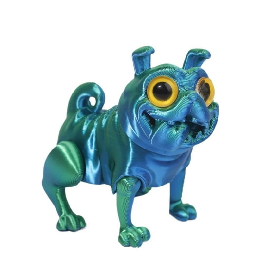 3pc 3D Printed Ugly Puppy Decoration Figurines Realistic Dogs Ornament ...
