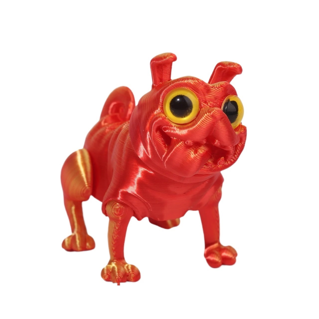 3pc 3D Printed Ugly Puppy Decoration Figurines Realistic Dogs Ornament ...