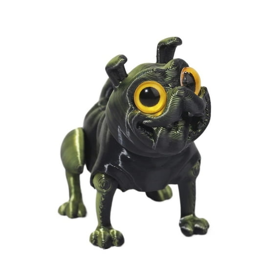 3pc 3D Printed Ugly Puppy Decoration Figurines Realistic Dogs Ornament ...