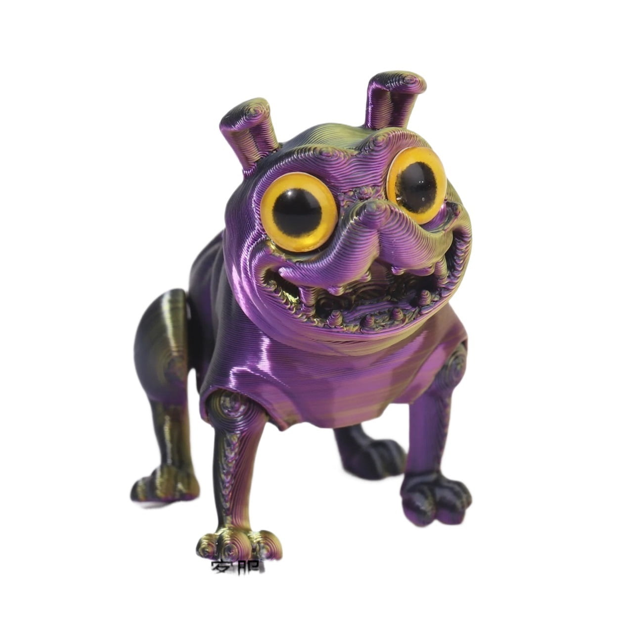 3pc 3D Printed Ugly Puppy Decoration Figurines Realistic Dogs Ornament ...