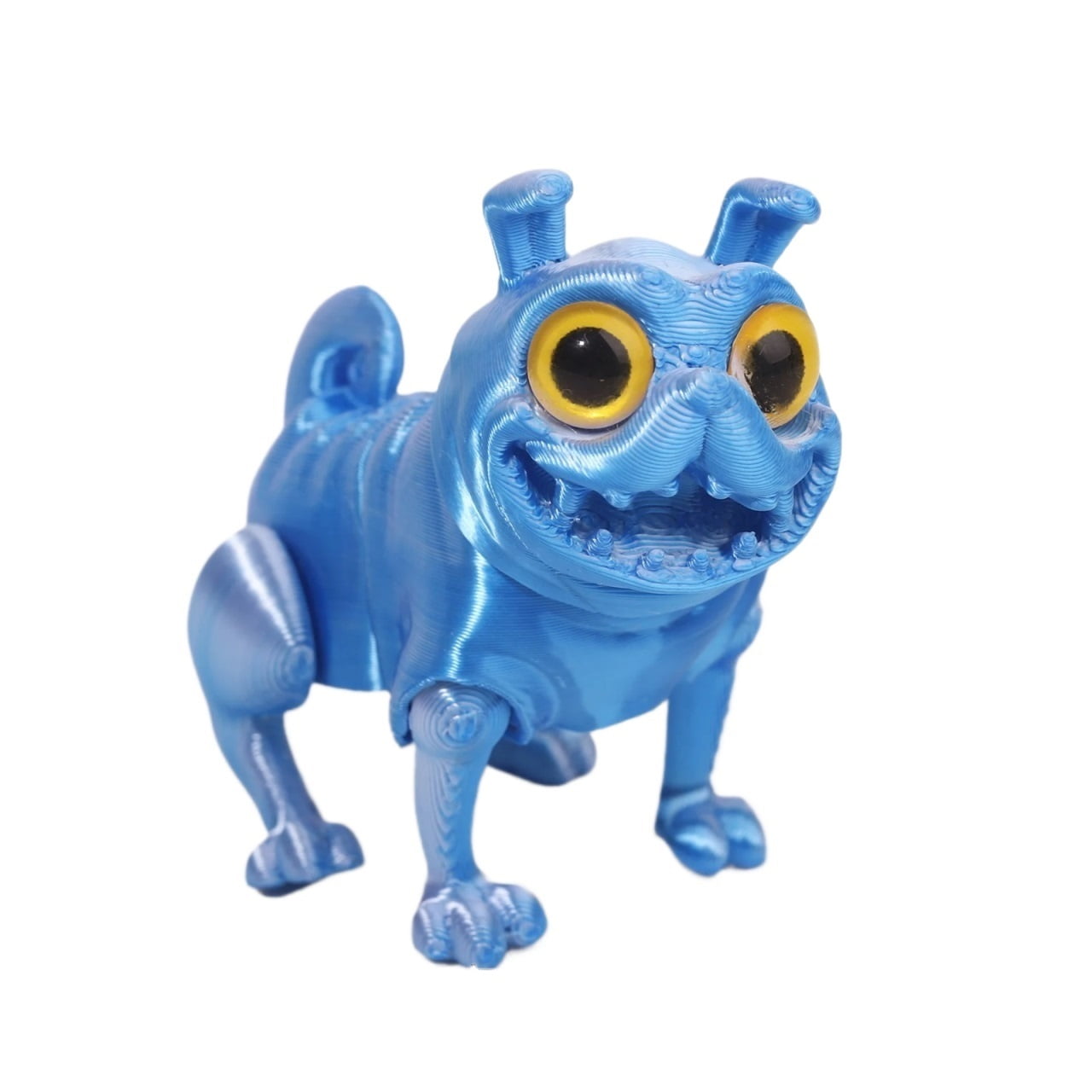 3pc 3D Printed Ugly Puppy Decoration Figurines Realistic Dogs Ornament ...