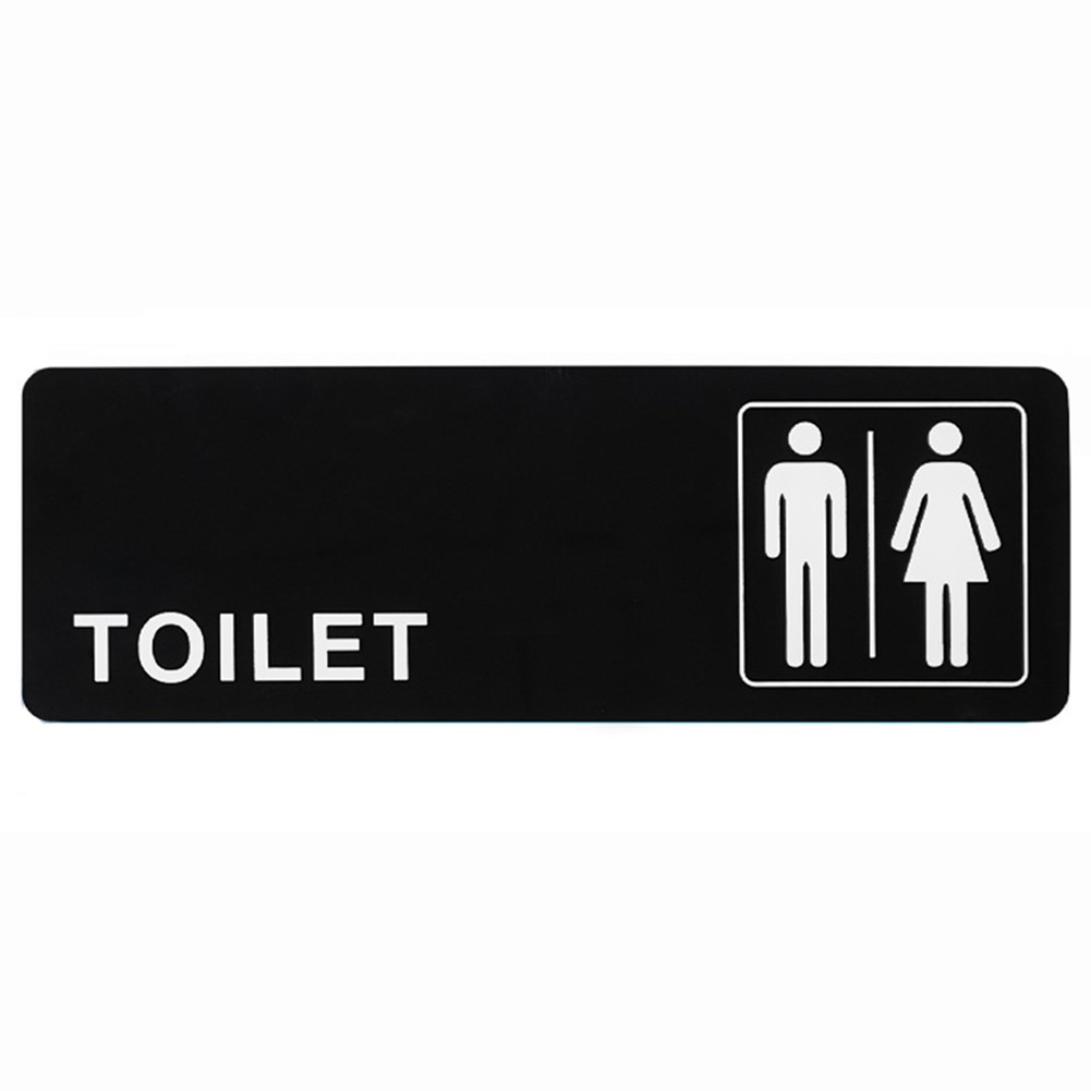 3pc Acrylic Bathroom Toilet WC Restroom Signs A Set Parks Schools ...