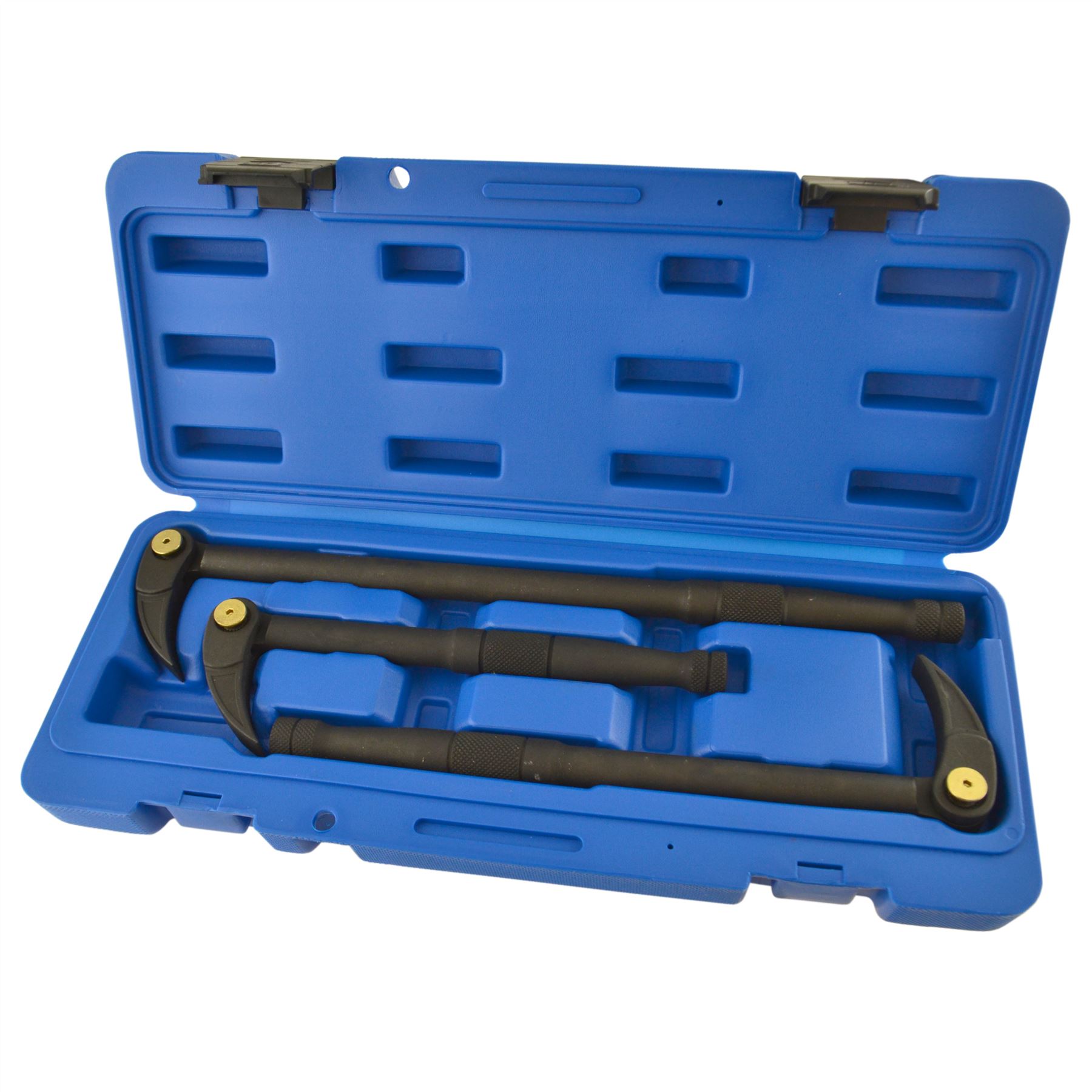 3pc Adjustable Pry Bar 10" 12" 15" Locking Crow Wrecking Bar Angle Foot ...