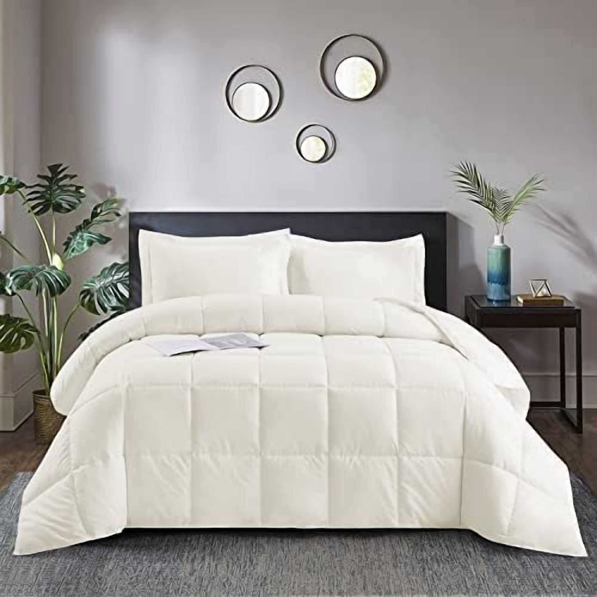 3pc Down Alternative Comforter Set - All Season Reversible Comforter ...