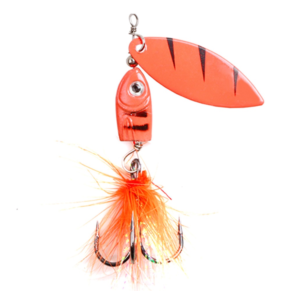 3pc BIQIANWO Artificial Fishing 3g 6g 9g 13g Spinner Bait Laser Spiner ...
