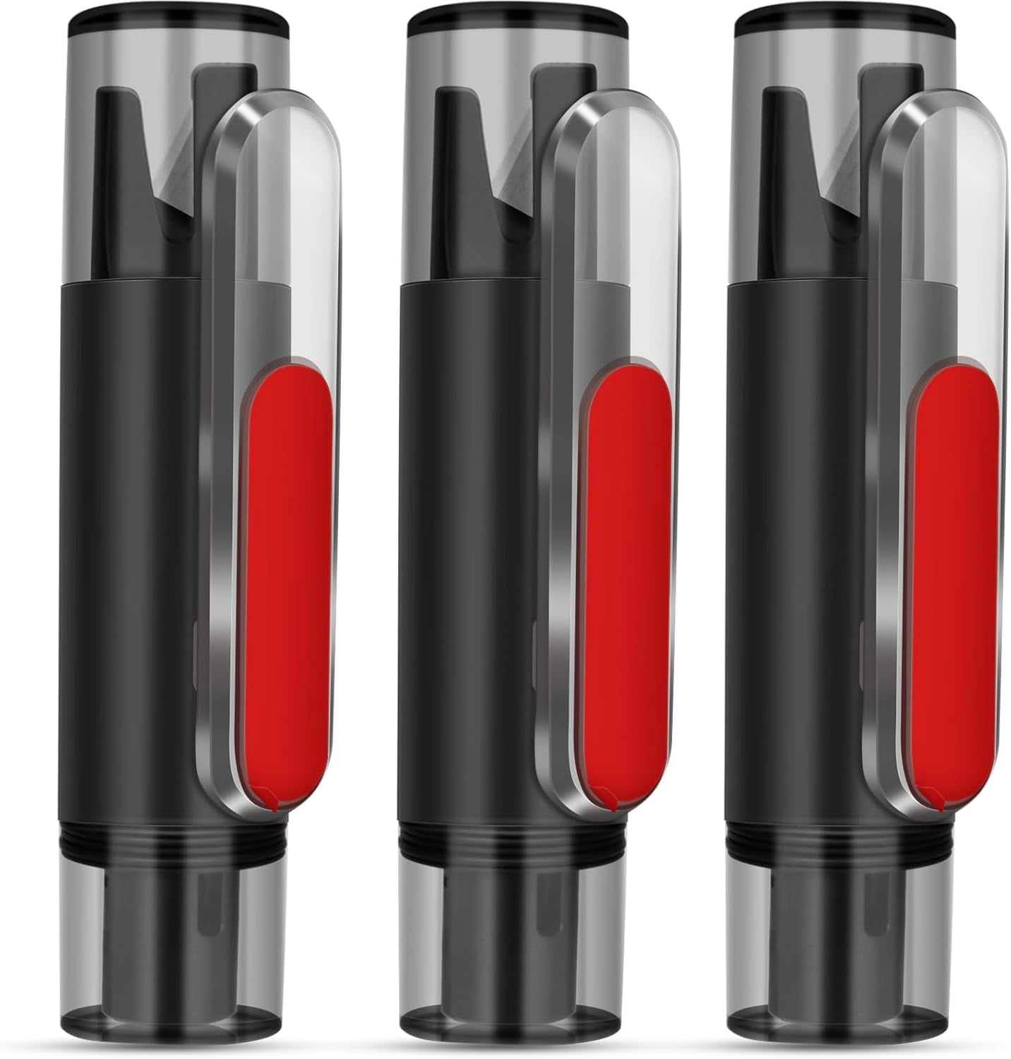 3pc Black Mini Car Safety Hammer, 2-in-1 Portable Spring-Loaded Window ...