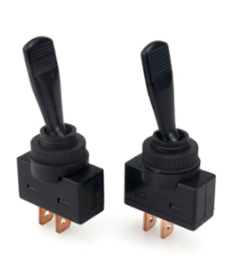3pc Car Toggle Switch Black 12v 20a, Toggle Switch With Flat Handle Asw ...