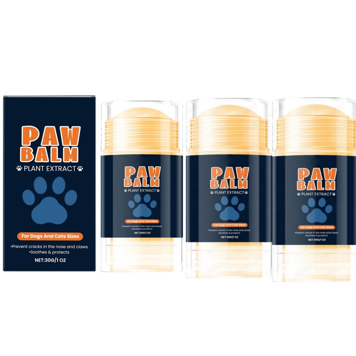 3pc Cat Dog Paw Pad Balm Stick (3 oz) | Natural Lick Safe Dog Paw Blam ...