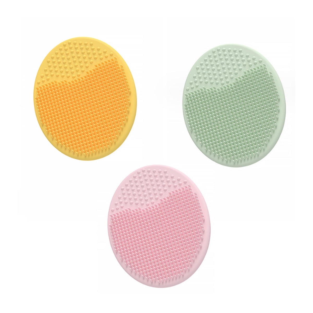3pc Cradle Cap & Massage Brush, Gentle Silicone Scrubbers for Safe ...