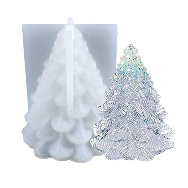 3pc DIY Christmas Tree Display Silicone Molds Resin Casting Molds for ...