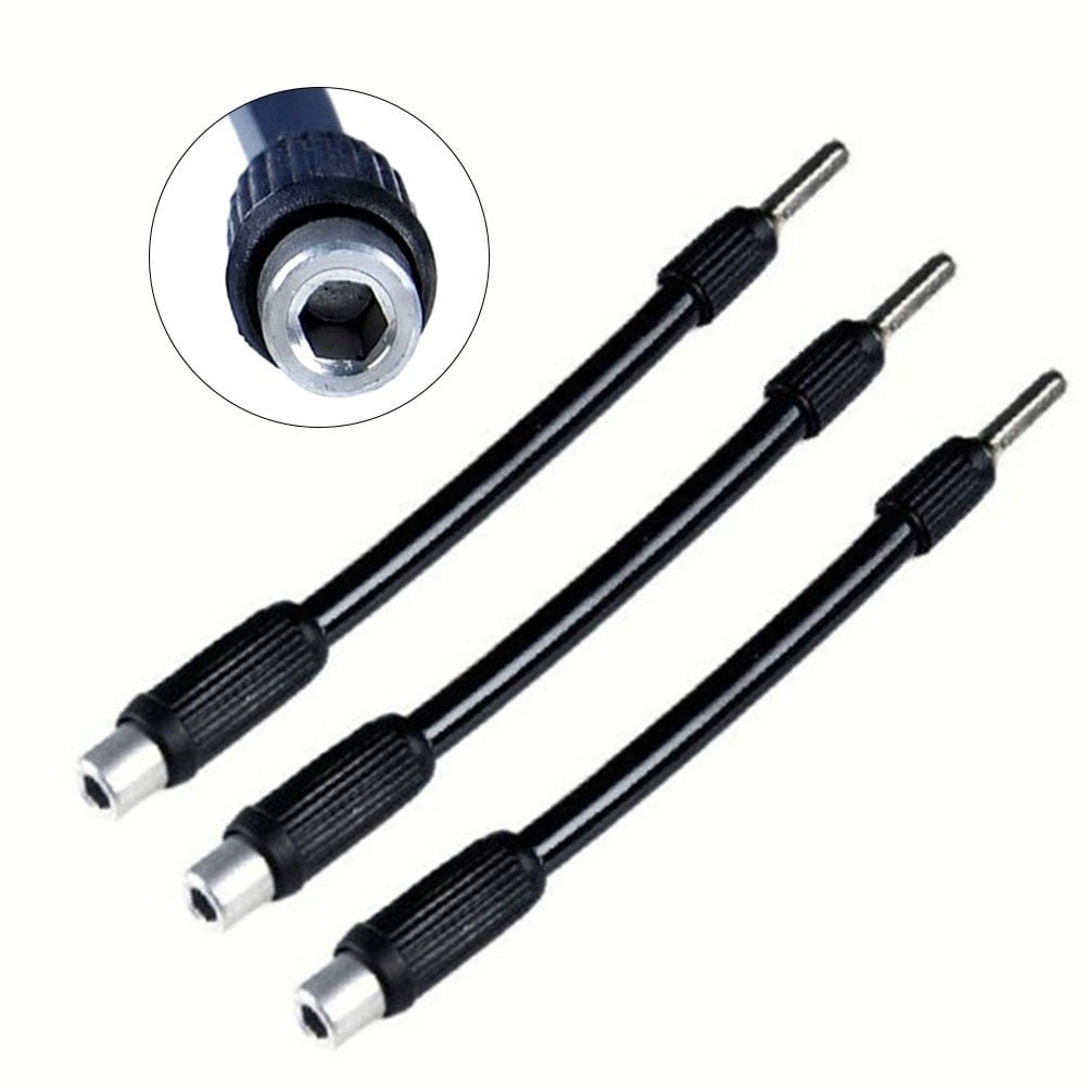 3pc Flexible Shaft Extension Screwdriver Drill Bit Holder Link For ...