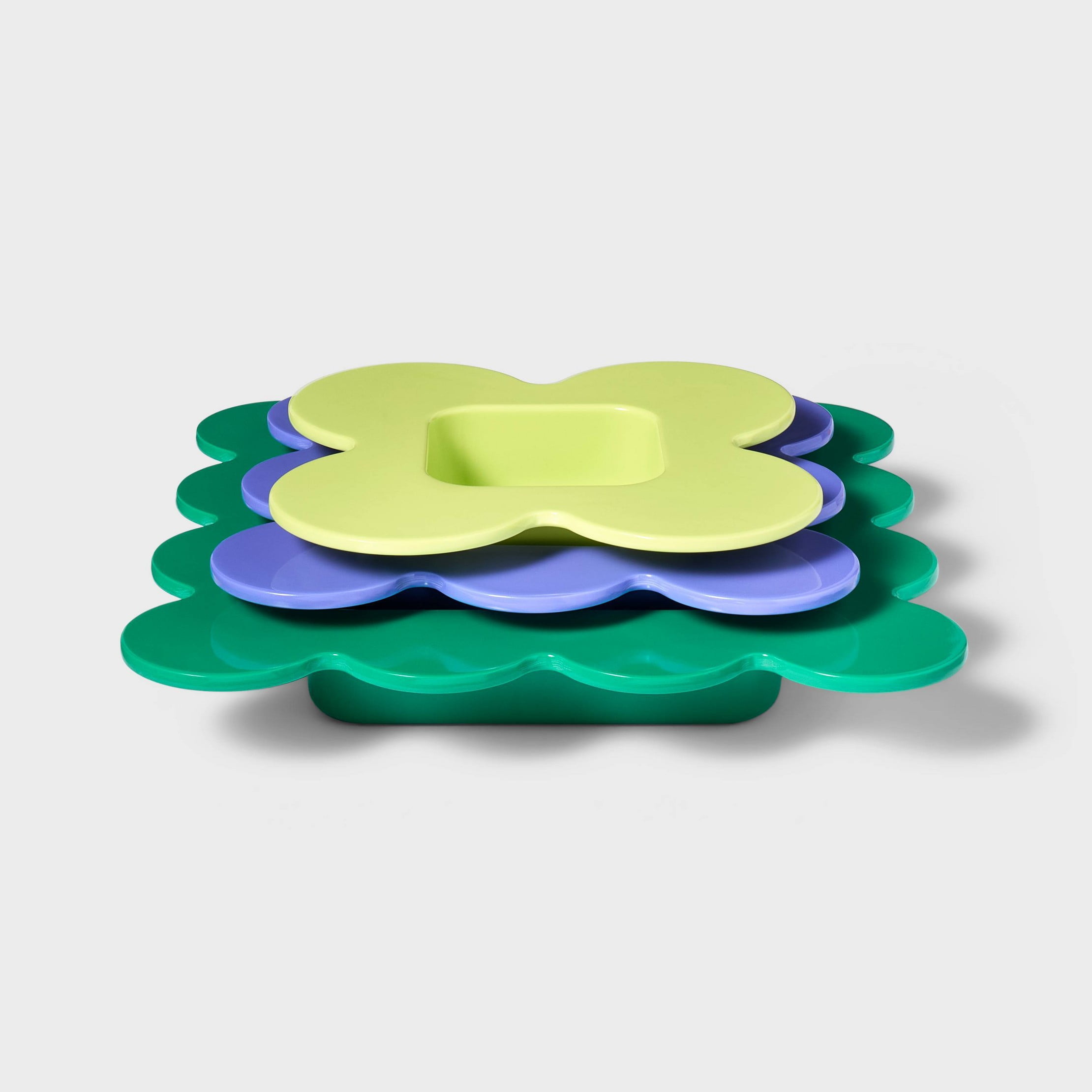 3pc Flower Stacking Snack Tray Set - Walmart.com