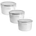 3pc Food Container With Drain Clip Storage Rack Storage Rack For ...