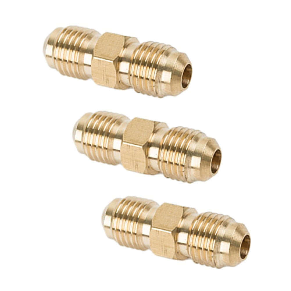 3pc Gas Hose Connector 1/4" Left Double Nipple Coupling Propane GasGas ...