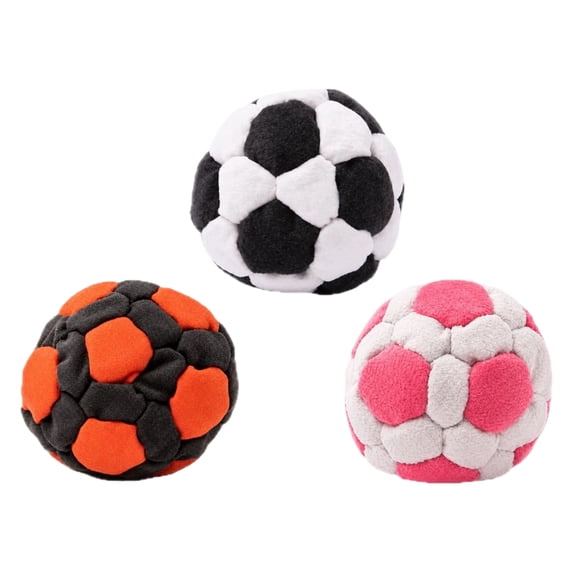 3pc Hand-Knitted Bags, Assorted Footbag for Juggling Indoor Outdoor ...
