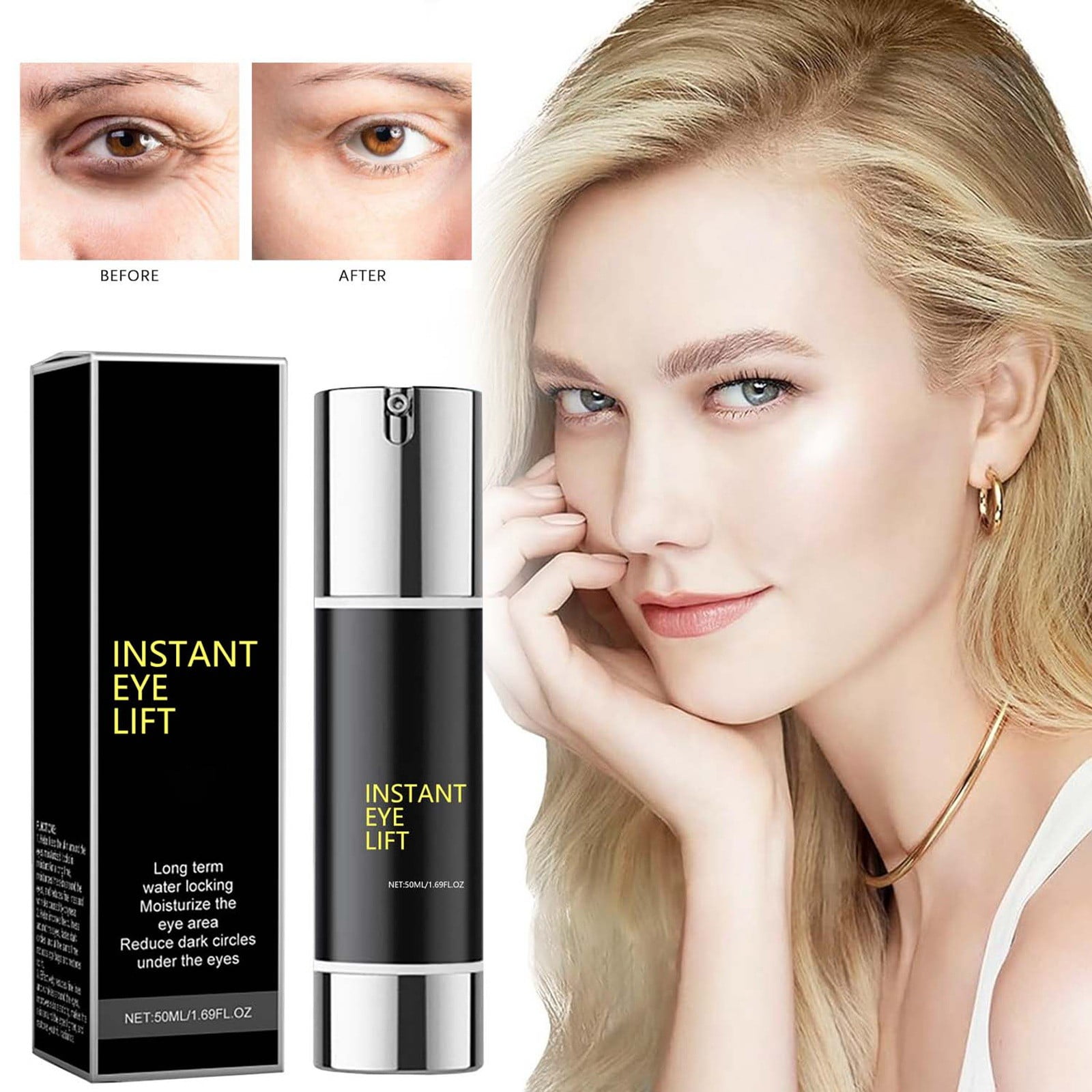 3pc Hydrating Eye Gel-Cream Deep Hydration Refreshing Eye Serum, 48Hr ...