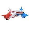 TreasureGurus 3pc Inflatable Jet Airplane Pool Floats, Red, White, Blue ...