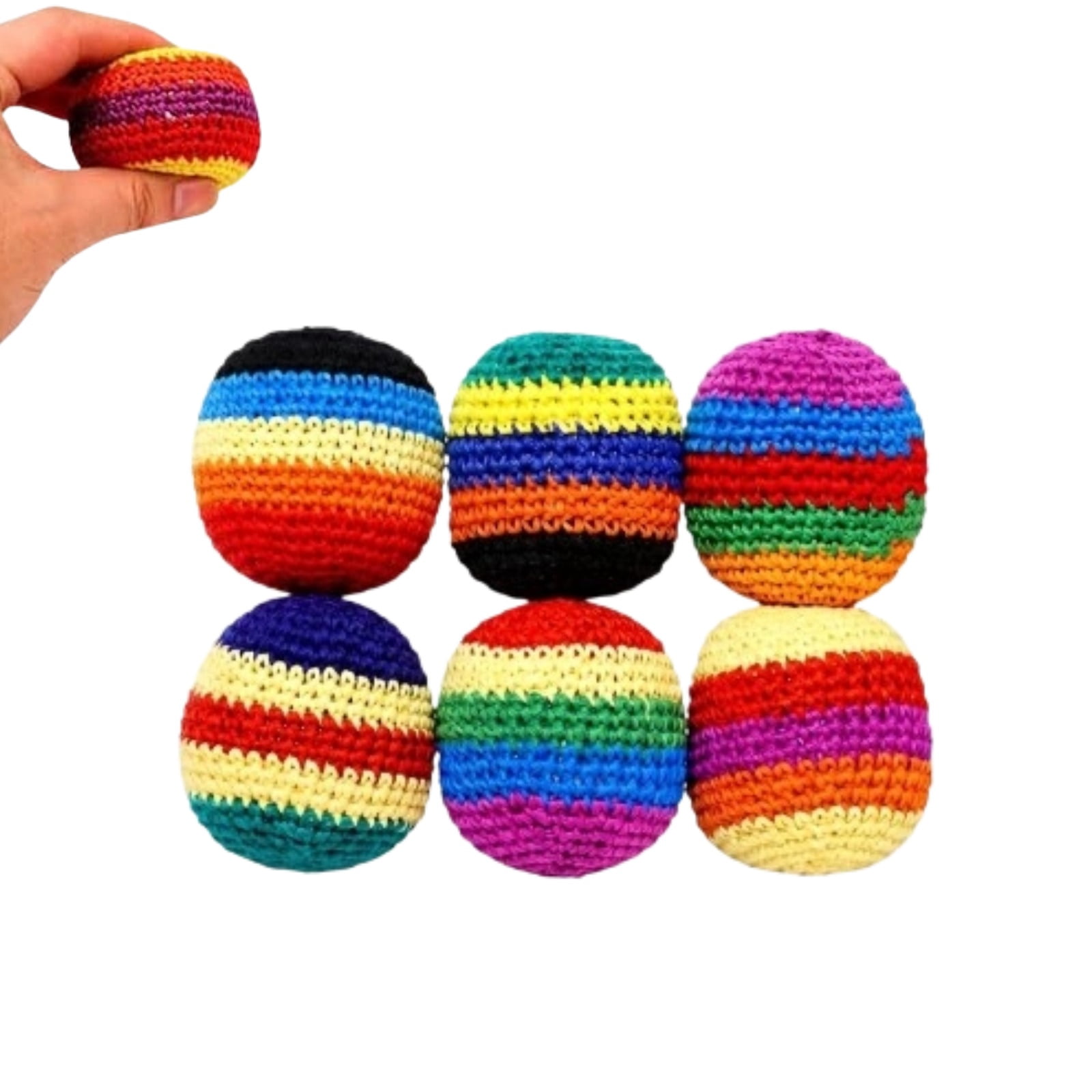 3pc Knitted Kickballs Hacky Sack, Hacky Sacks for Adults and Kids in ...
