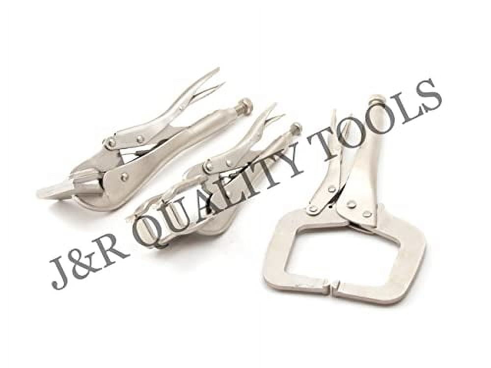3pc Locking Grip Welding Clamp C-Clamp Sheet Metal Clamp Plier Tool Set ...