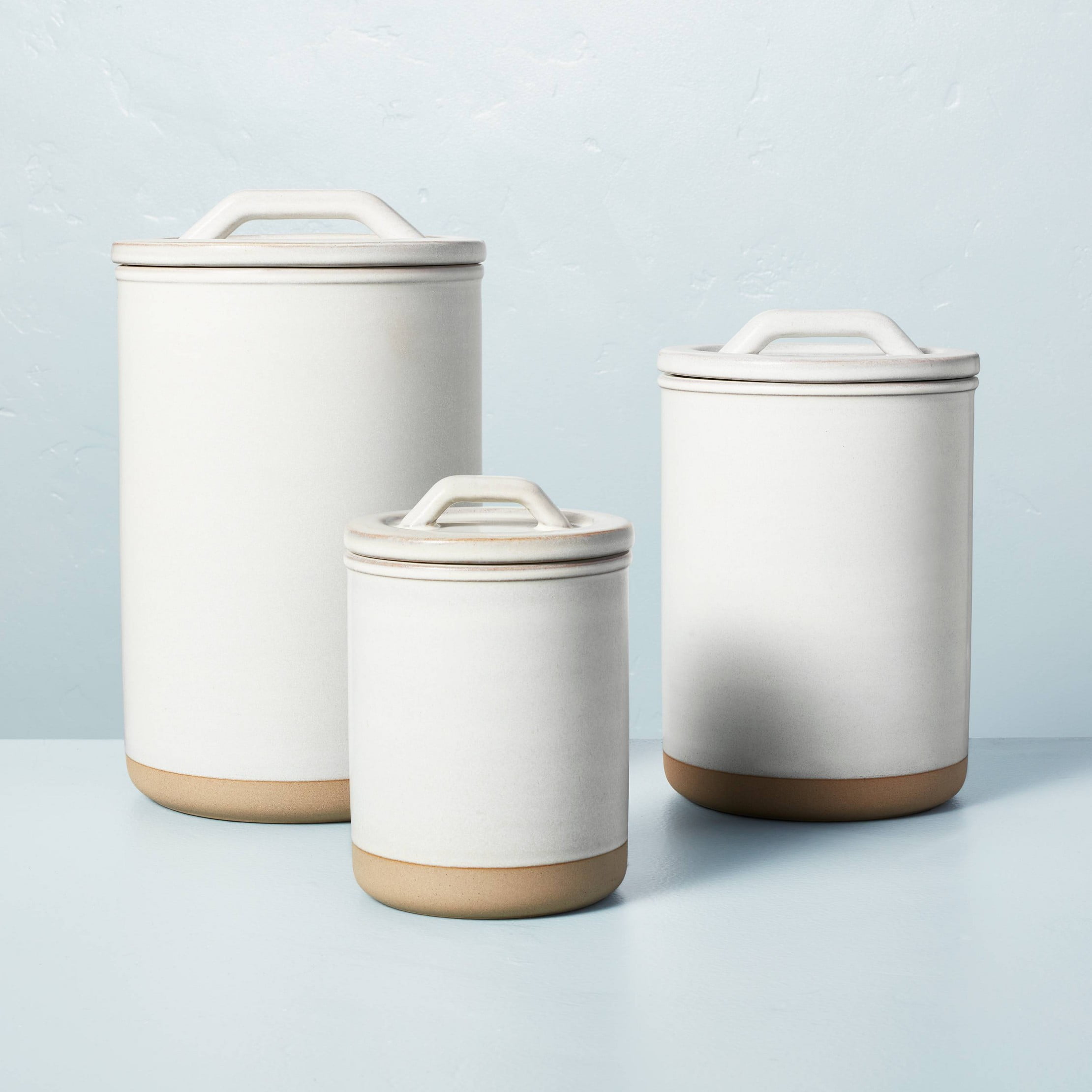 GIOGD Stoneware Food Storage Canister, Set of 3 - Walmart.com