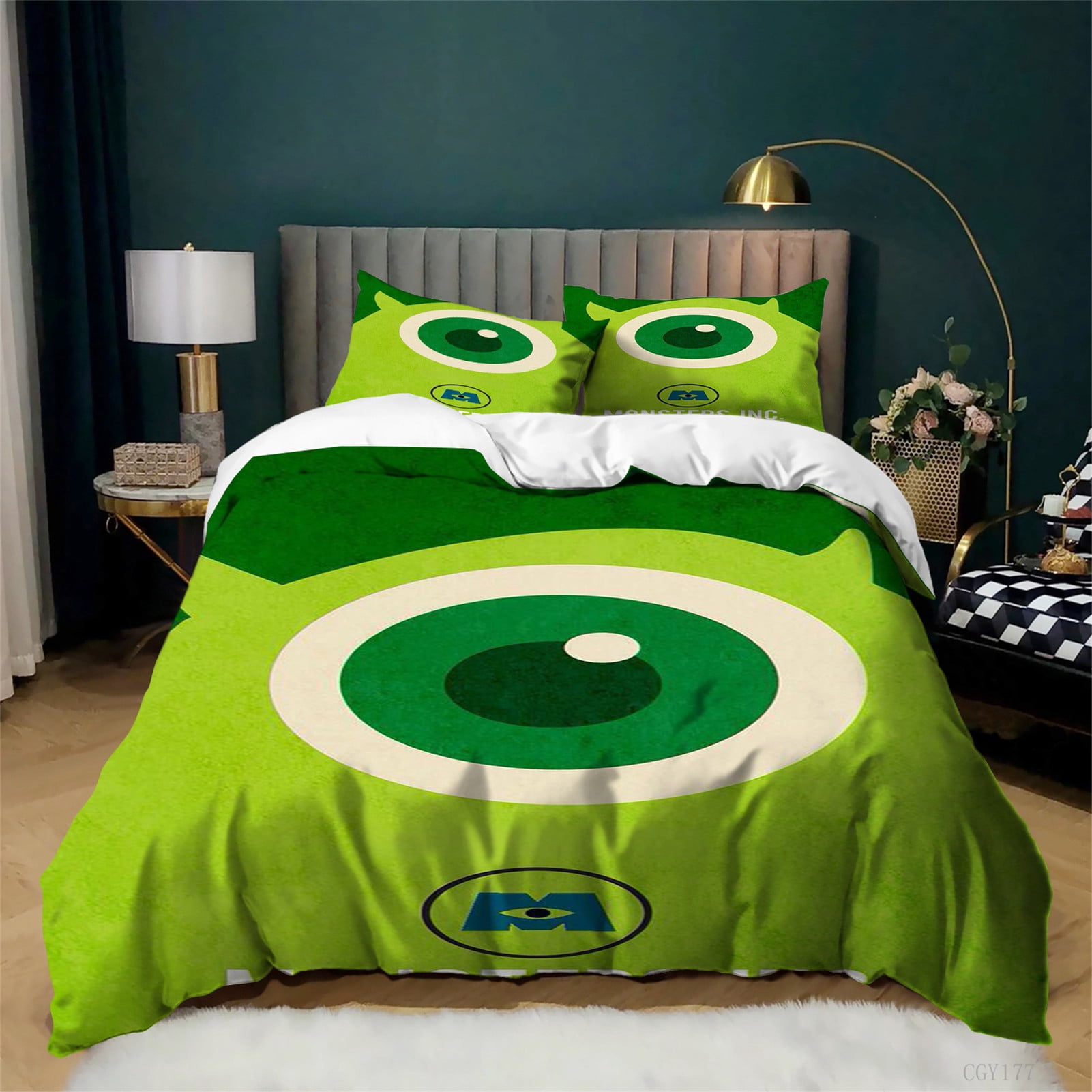 3pc Monsters University Duvet Cover Set Cartoon Lightweight Quilt Cover ...