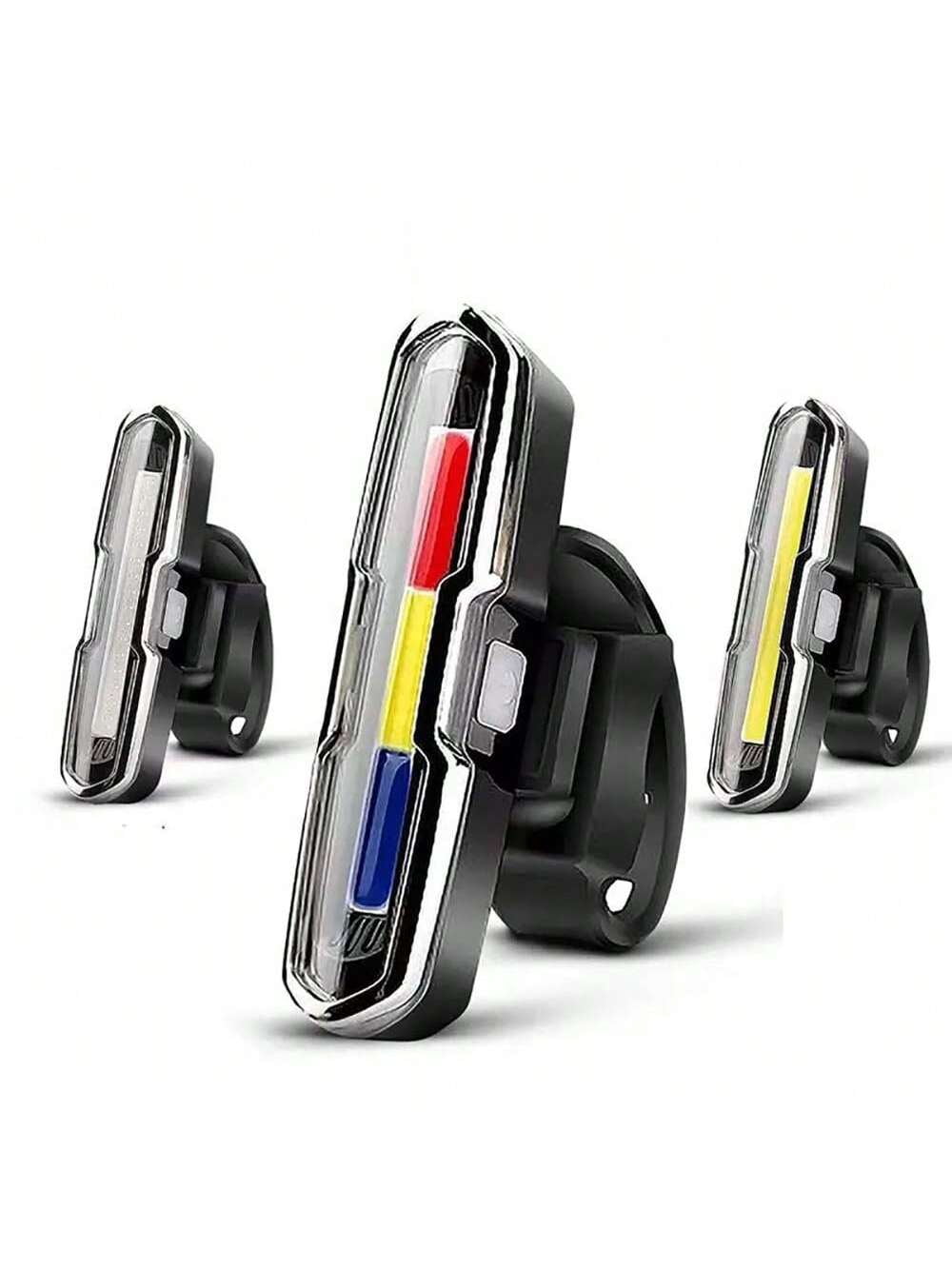 3pc Outdoor High Brightness COB Bicycle Taillight USB Rechargeable ...