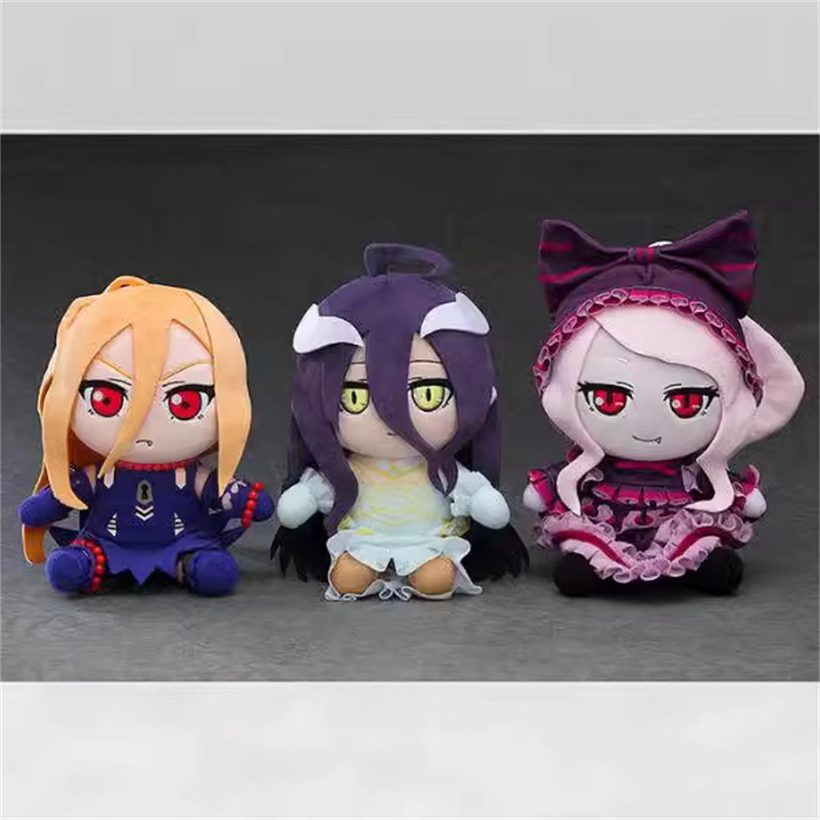 3pc Overlord Anime Plush Dolls & 8-In Cartoon Versions of Albedo‌‌ and ...