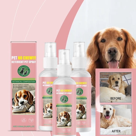 3pc Pet No-Go & Puppy Potty Training Spray - Pet Deterrent Spray for ...