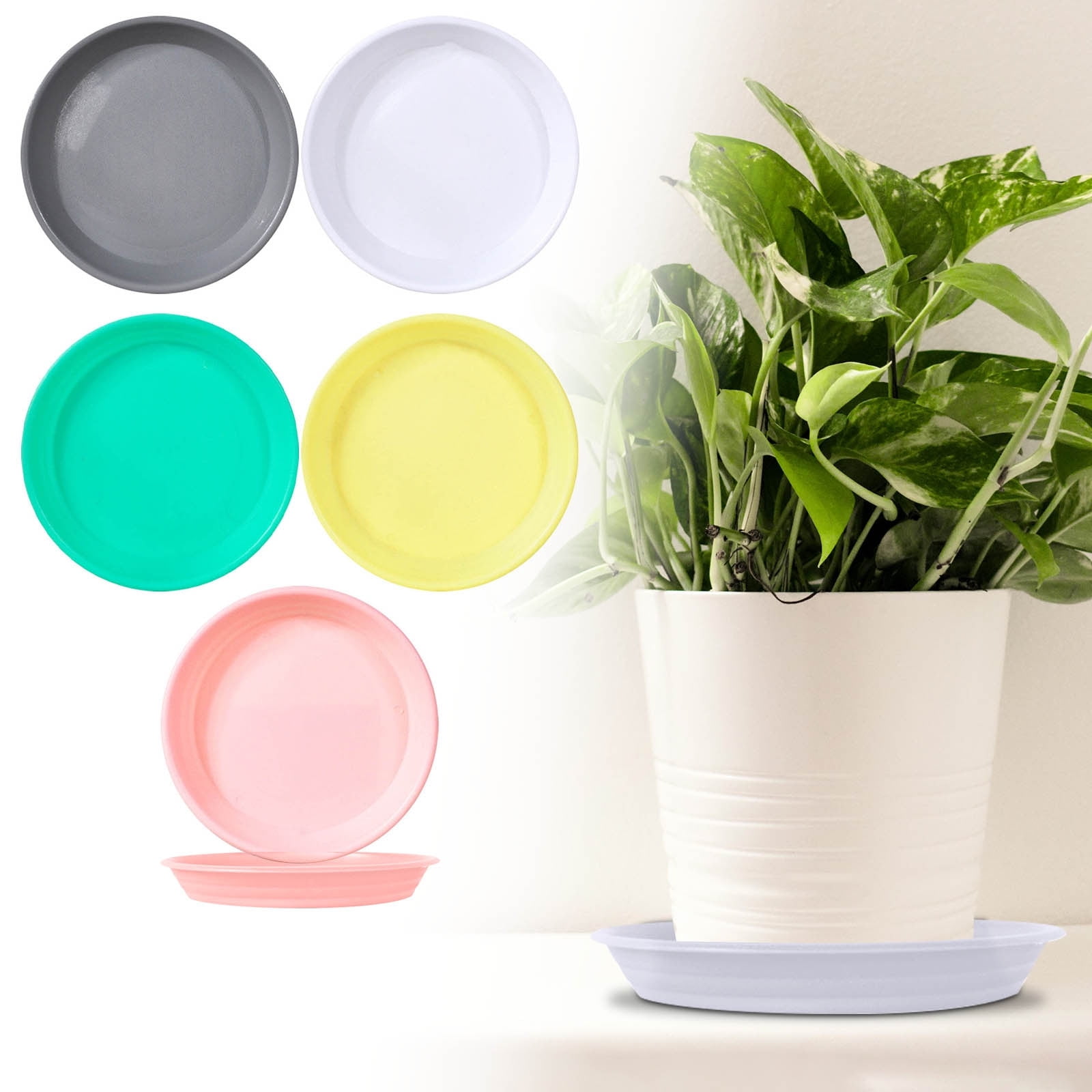 3pc Saucer Tray for Pots Heavy Duty Thickened Flower Pot Base,Round ...