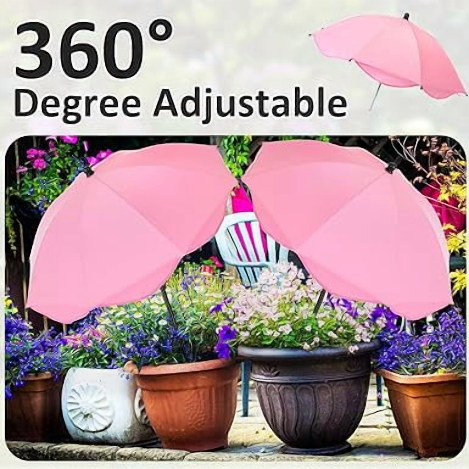 3pc- Umbrellas for Outdoor Plants, Adjustable Garden Shade Umbrella for ...